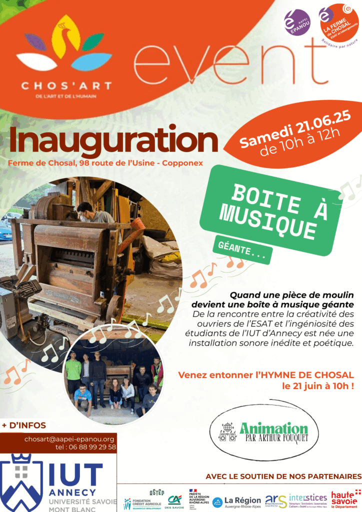 INAUGURATION - Boîte à musique géante ! - La Ferme de Chosal